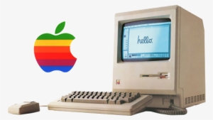 Vintage Apple Computer With Logo - Apple Macintosh - 400x400 PNG ...