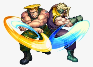 Guile Y Charlie Realizando Su Técnica Más Reconocida, - Guile And Nash ...