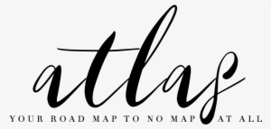 Atlas Logo Black Sans Compass - Calligraphy - 995x479 PNG Download - PNGkit