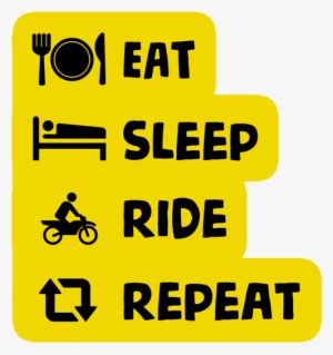Eat Sleep Ride Repeat Sticker - Sleep Eat Work Repeat - 528x528 PNG ...