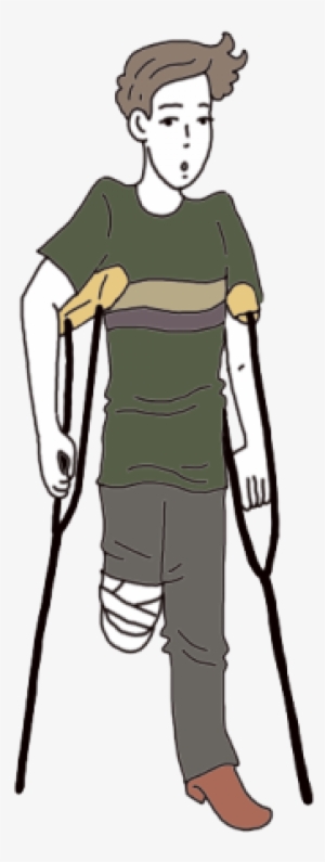 Dreaming And Meanings Amputation - Leg Amputation Cartoon - 450x450 PNG ...