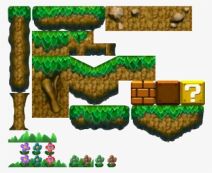 Nsmbu Forest Tiles - Nsmb U Tiles - 384x384 PNG Download - PNGkit