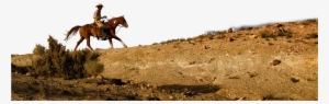 Rockin' R Ranch - Cowboy On Horse Transparent Png - 1400x850 PNG ...