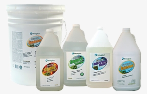 Four White Gallons And One Containers Use For Cleaning - Benefect ...