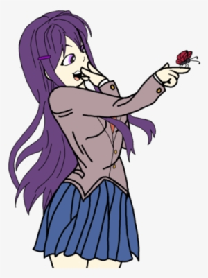 Here's A Yuri I Submitted This Design To The Ddlc Contest - Cartoon ...
