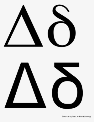 Fourth Letter Of The Greek Alphabet - Uppercase And Lowercase Delta ...