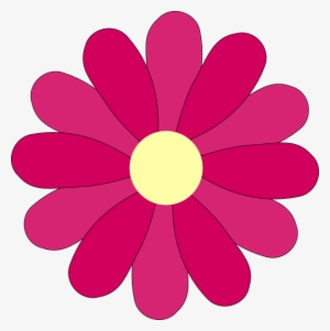 Flower Pink Clip Art At Clker Vector Clip Art Royalty - Flower Shape ...
