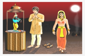 Indian Prince With Princess Praying - Illustration - 606x402 PNG ...