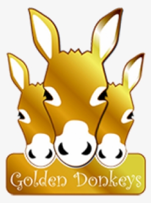 Golden Donkeys - 600x315 PNG Download - PNGkit