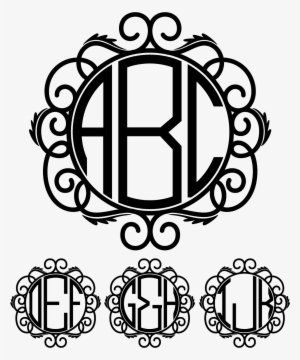 Hey Everyone - Monogram Circle Frame - 1324x1600 PNG Download - PNGkit