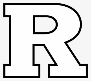Clipart Rutgers Football - Black And White Rutgers R - 861x632 PNG ...