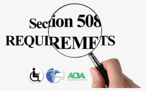Section 508 Requirements Graphic - Doel - 705x382 PNG Download - PNGkit