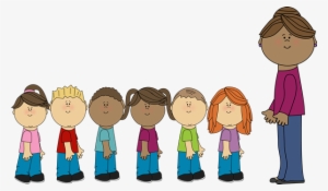 Teacher Leading Students In Line Clip Art Teacher Leading - Teachers ...