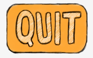 Quit Button - Pixel Quit Button Transparent - 10240x3520 PNG Download ...