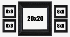 Gallery Wall With 5 Picture Frames - 5 Frame Gallery Wall - 600x342 PNG ...