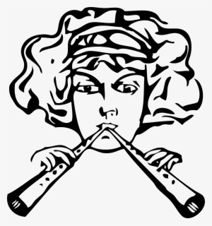 Vector Graphics,free Pictures - Lukisan Orang Main Suling - 1197x1280 ...