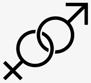 It's A Gender Icon, Represented By Two Circles, Interlocking - Gender ...