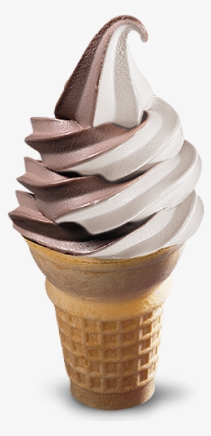 Twin Twist Cone - Mcdonalds Soft Serve Twist - 444x507 PNG Download ...