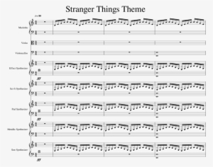 Stranger Things Theme Sheet Music 1 Of 6 Pages - Stranger Things Theme ...