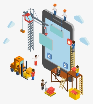 Custom Mobile Application Development - Web Under Construction Png ...