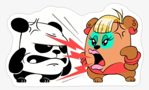 Viber Sticker «misha And Masha 2» - Cartoon - 490x317 PNG Download - PNGkit