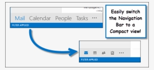 Outlook Navigation Bar - 650x300 PNG Download - PNGkit