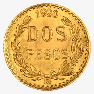 $2 Gold Mexican Peso - Peso Transparent - 500x500 PNG Download - PNGkit