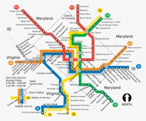Integration Of Purple Line Into Wmata Metrorail Map - Washington Dc ...