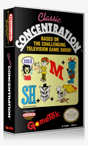 Nes Classic Concentration Retail Game Cover To Fit - Classic ...