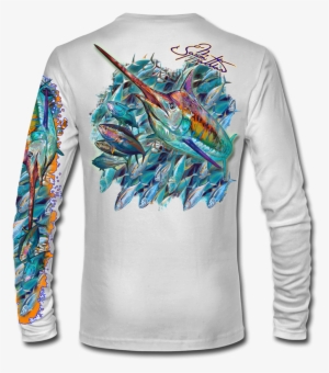 Marlin Shirt White Back Jason Mathias - Redfish T Shirt - 1200x1200 PNG ...