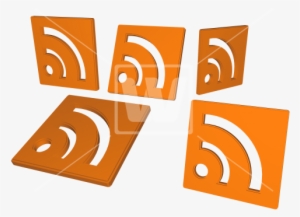 3d Rss Icons - Illustration - 550x380 PNG Download - PNGkit