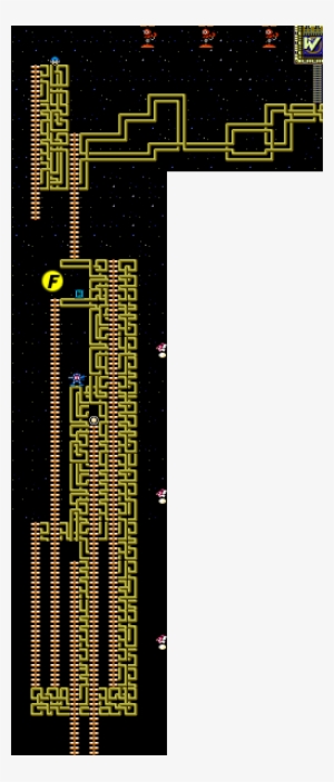 Mega Man 2 Map Crash Man D - Crash Man - 256x600 PNG Download - PNGkit
