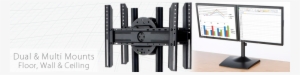 Floor, Ceiling And Wall Multi Monitor Mounts - Television - 1000x250 ...