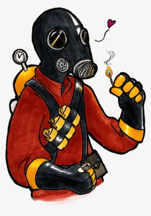 Pyro By Skitzofreshness - Cartoon - 900x1350 PNG Download - PNGkit