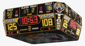 10' Wide Basketball Scoreboards - Sports Scoreboard No Background ...
