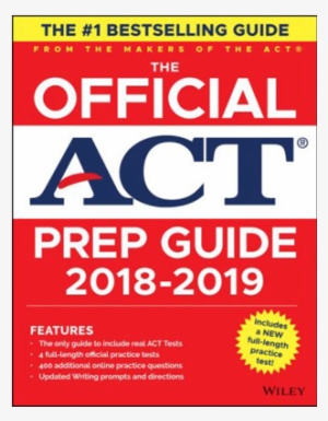 Act Test Prep - Official Act Prep Guide, 2018 By Act - 750x450 PNG ...