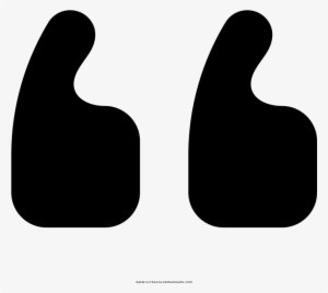 Quotation Marks Coloring Page - Drawing - 1000x1000 PNG Download - PNGkit