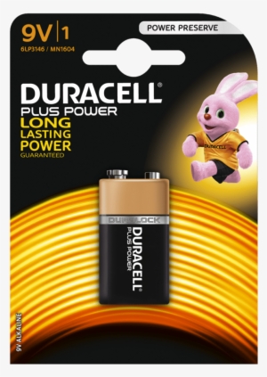 Plus Power 9v Batteries - Duracell 9v - 1000x1000 PNG Download - PNGkit
