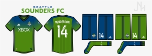 Sounders2017 - Seattle Sounders New Jersey 2018 Png - 3291x1266 PNG ...