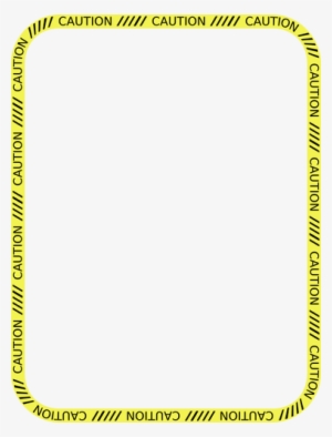 Caution Tape Clip Art - Caution Border - 366x500 PNG Download - PNGkit