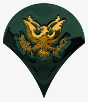 Army Rank Spc - Chrome Us Army Ranks - 343x400 PNG Download - PNGkit