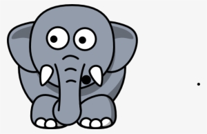 Suprised Elephant Clip Art At Clker - Cartoon Elephant - 600x388 PNG ...