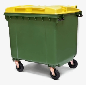 Sulo 1100 Litre Flat Lid Wheelie Bin With/ - 890x883 PNG Download - PNGkit