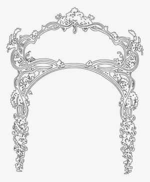 Art Nouveau Mucha Borders - Photography - 978x1184 PNG Download - PNGkit