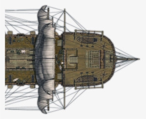 A Map Of A Pirate Ship In Full Sail - Sailing Ship Top Down - 1200x720 ...
