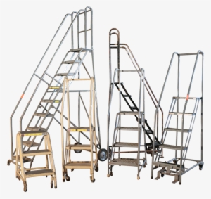 Used Rolling Ladders - Ladders - 705x666 PNG Download - PNGkit