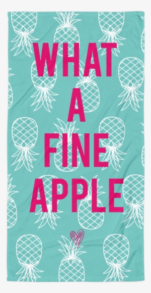 What A Fine Apple Beach Towel - 1000x1000 PNG Download - PNGkit