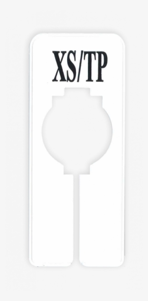 Rectangular Size Divider White With Black Print Xs/tp - Sign - 800x800 ...