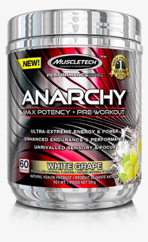 Anarchy White Grape Ca - Anarchy Muscletech Png - 381x500 PNG Download ...