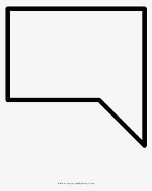 Speech Bubble Coloring Page - Drawing - 1000x1000 PNG Download - PNGkit